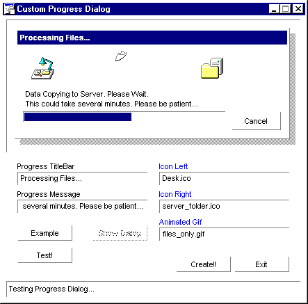 Custom Progress Dialog screenshot
